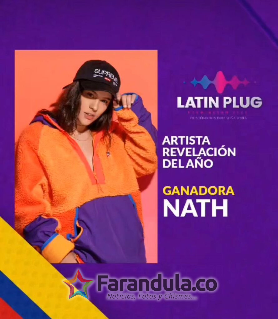 Nath, gana el premio de artista Revelación del Año en Colombia