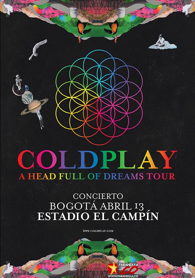 “A Head Full Of Dreams Tour” de Coldplay estará en Bogotá